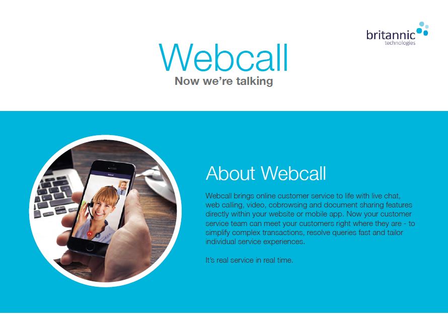 Webcall Product Sheet